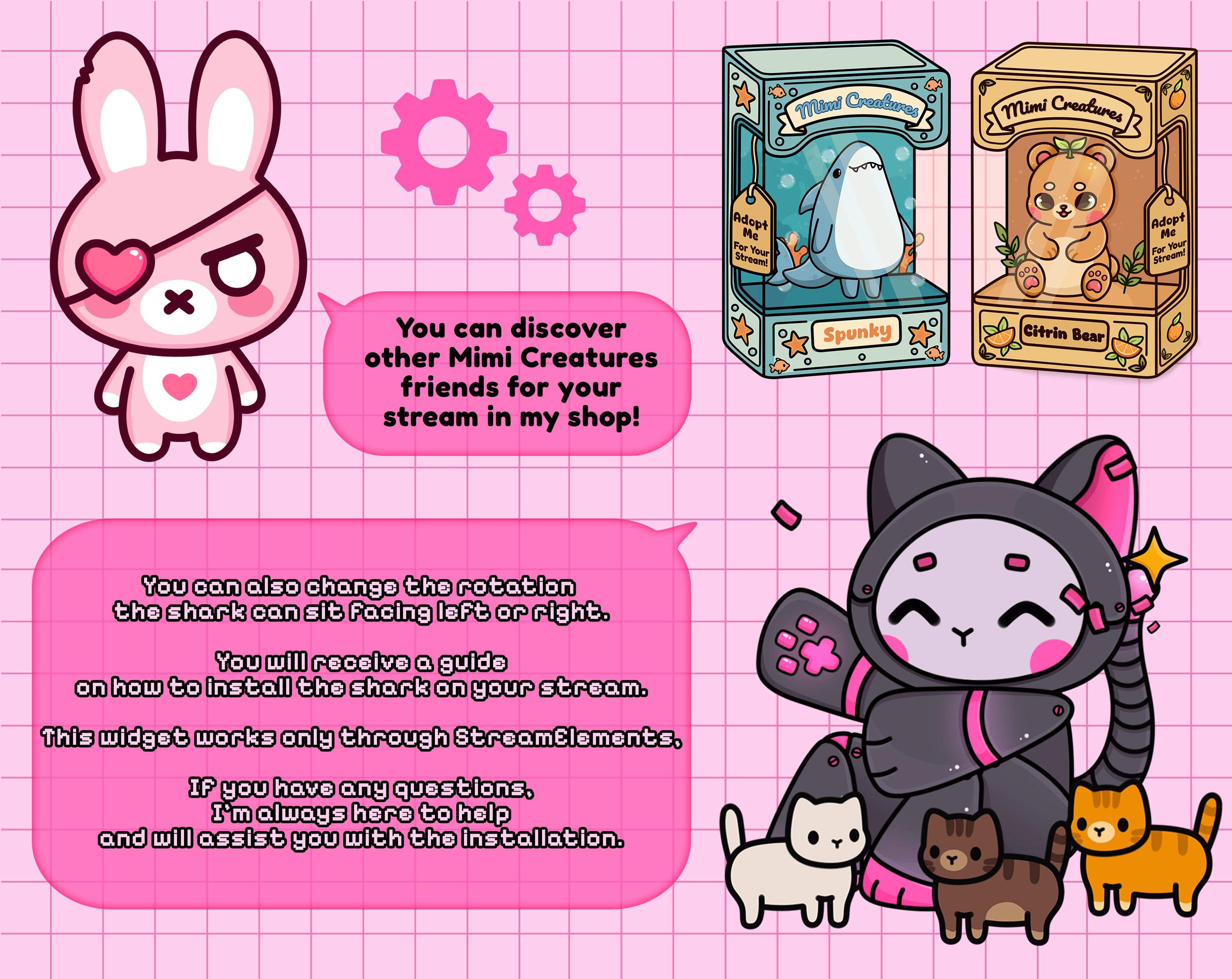 Interactive Twitch Pet Widget: Nekobit Mimi Creatures Mecha ...