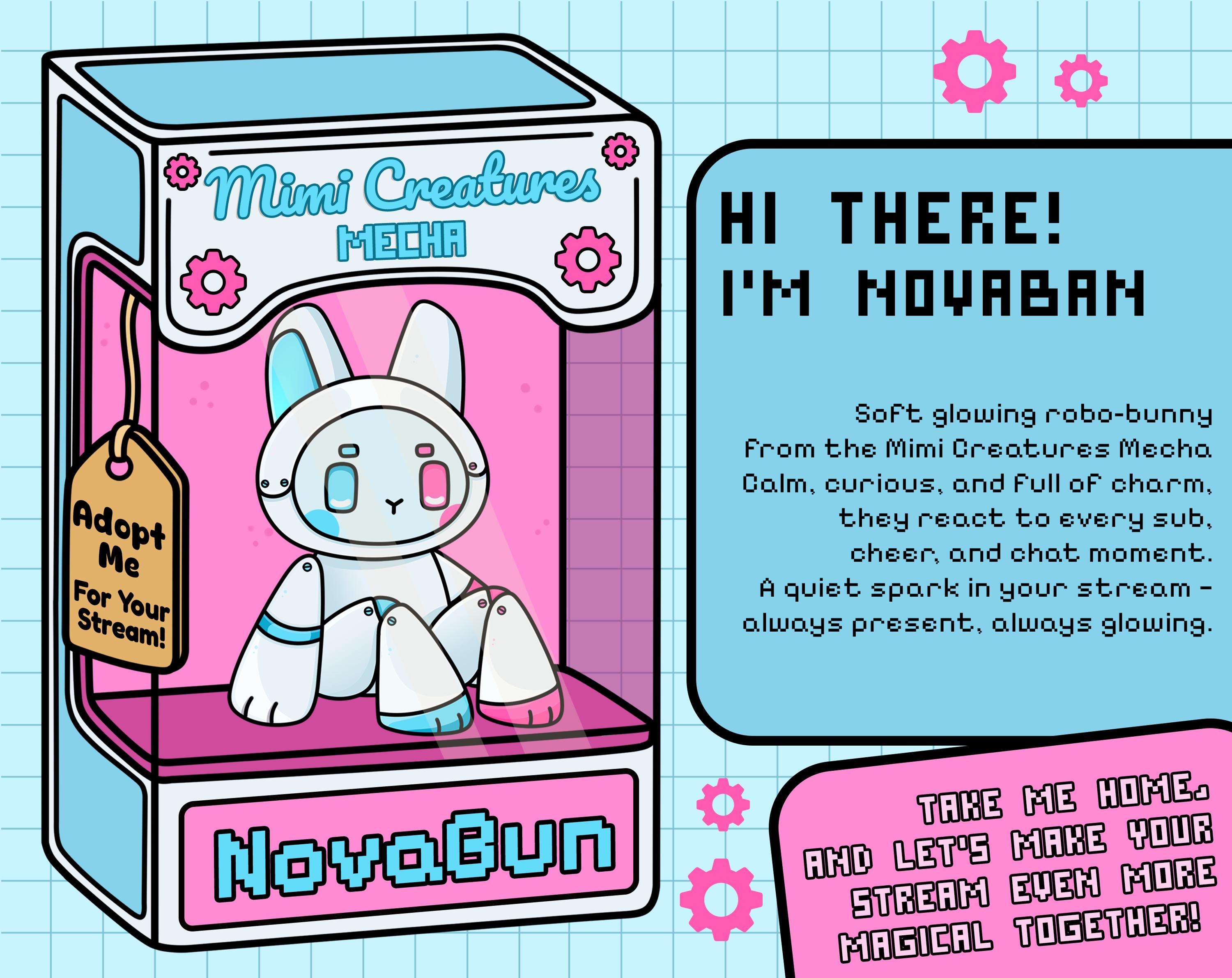 Novabun Twitch Pet Widget: Mimi Creatures Mecha Stream Mascot (digital ...