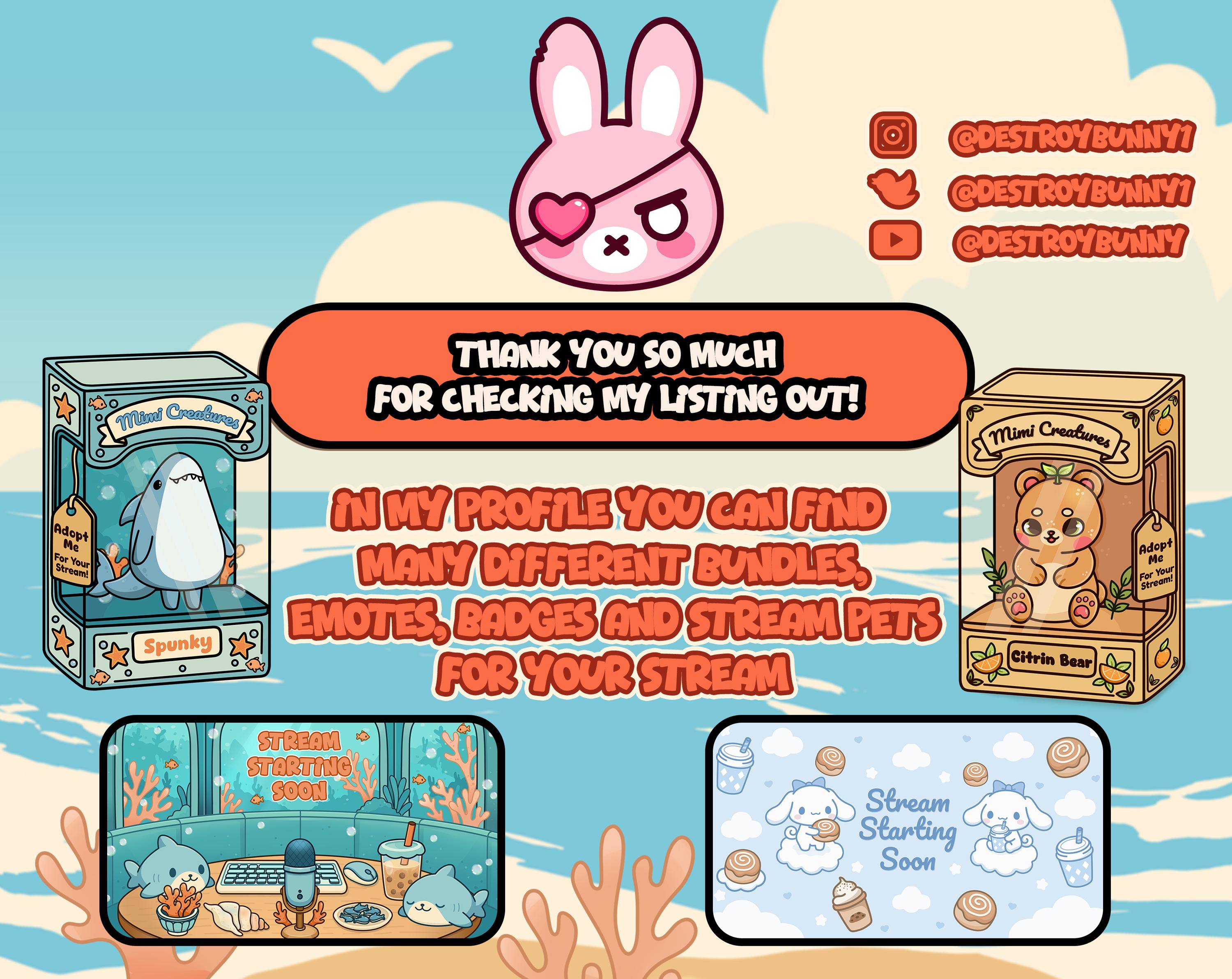 Animated Kawaii Ocean Vtuber Background: 4K Underwater Room Stream ...