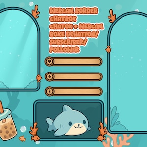 4K Animated Stream Screens + Panels | Cute Plush Shark Twitch Vtuber ...