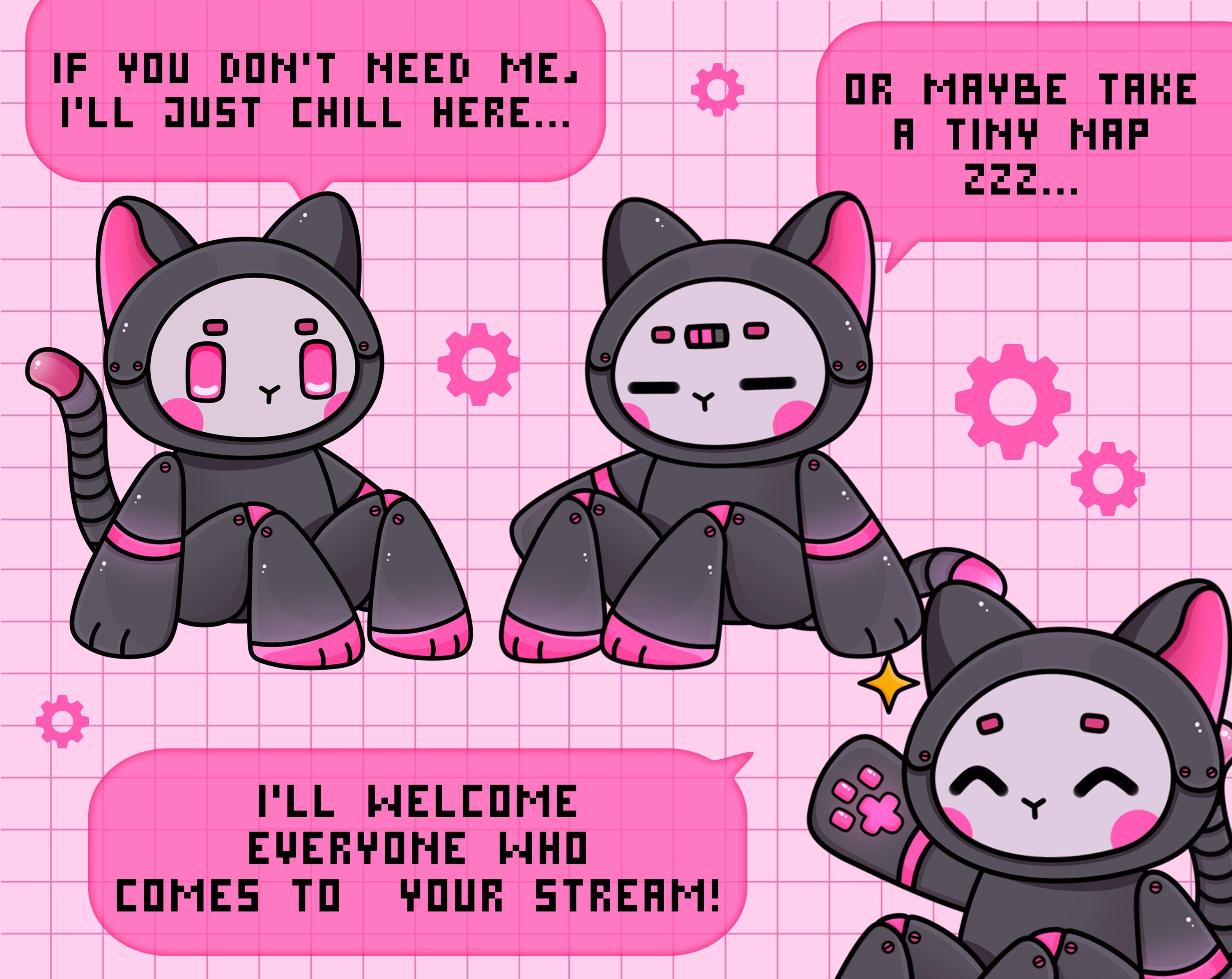 Interactive Twitch Pet Widget: Nekobit Mimi Creatures Mecha ...