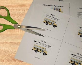 School Bus Safety Brag Bracelets for Pre-k to 2nd, Ms B's Safe Little ...
