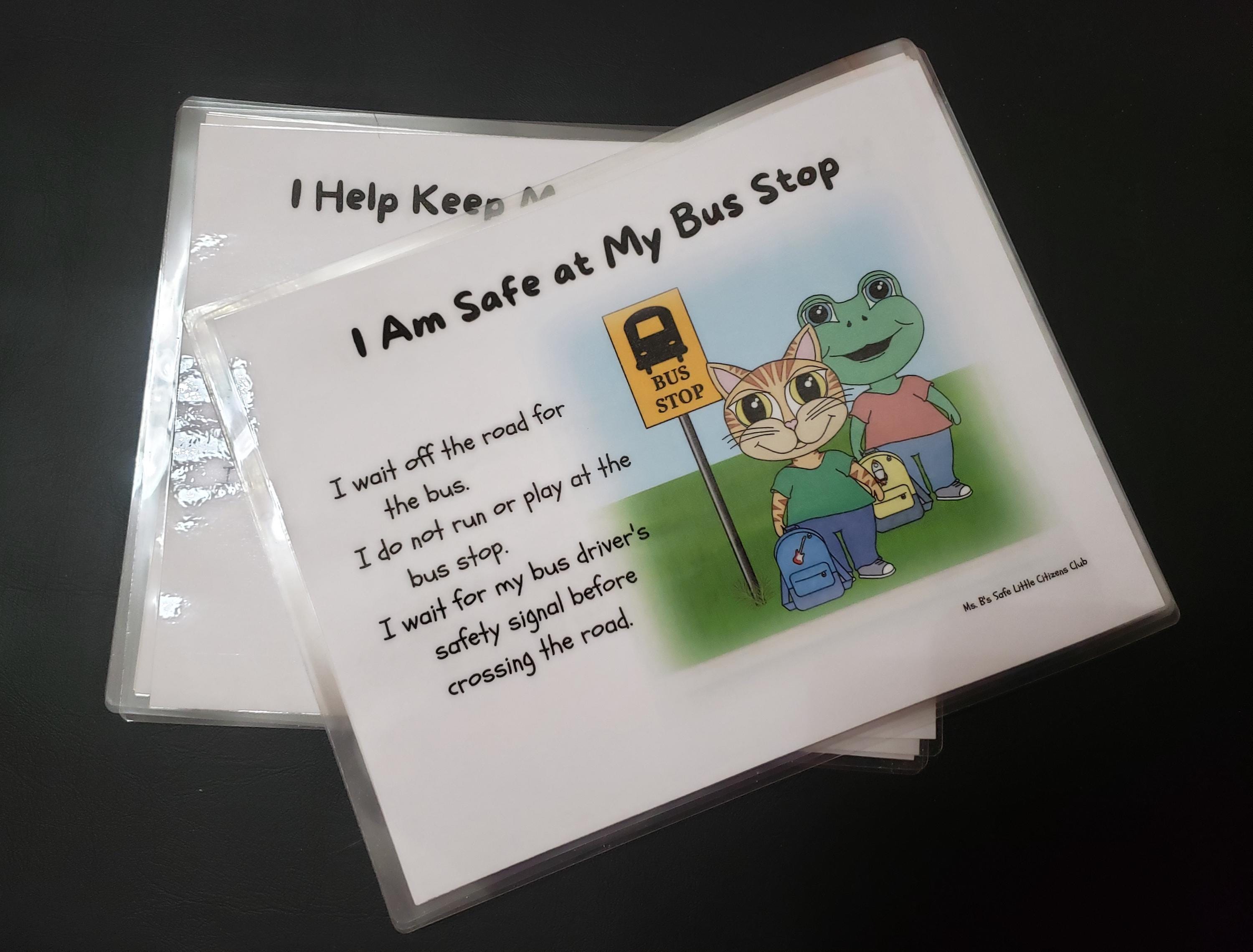 School Bus Safety Posters | 8.5x11 in | School Bus Rules and Reminders ...