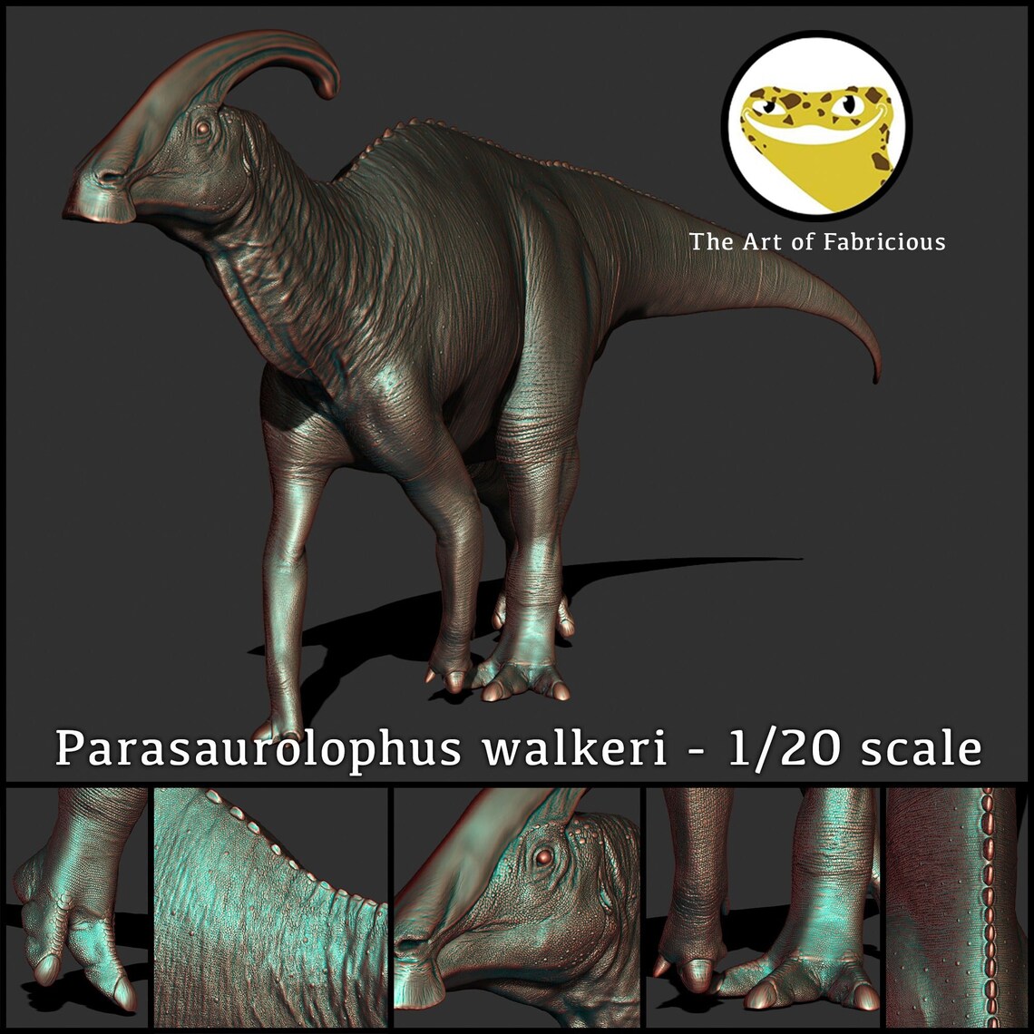 Parasaurolophus Walkeri 1/20 - Etsy