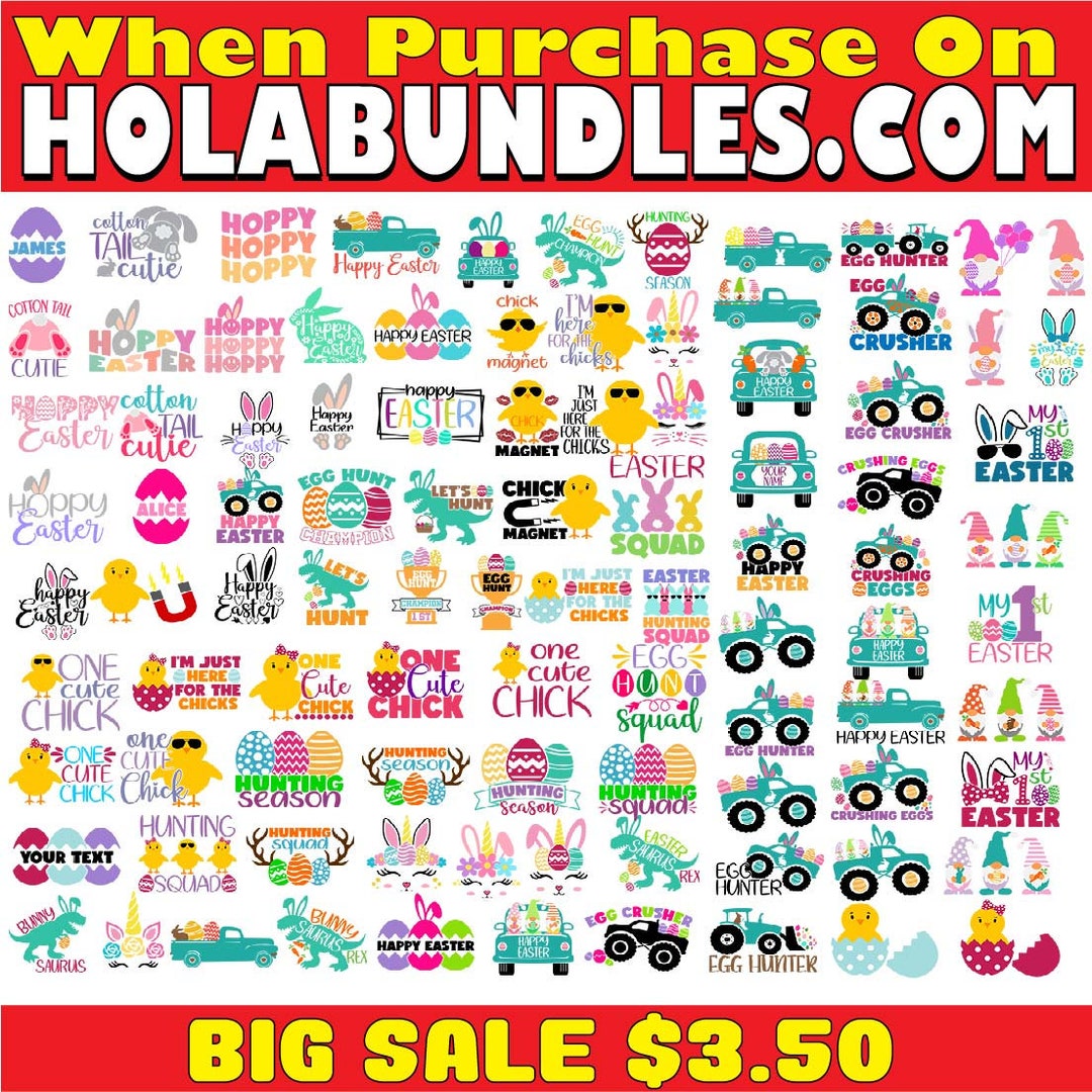 Easter SVG Mega Bundle, Easter SVG, Spring SVG, Bunny Svg, Rabbit Svg ...