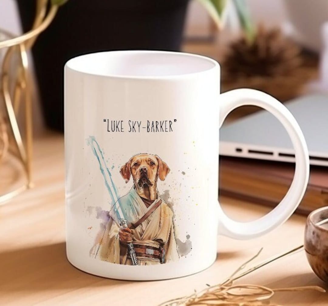 Funny Star Wars Dog Mug 11oz Luke Skywalker Coffee Mug Dog Lover Gift ...