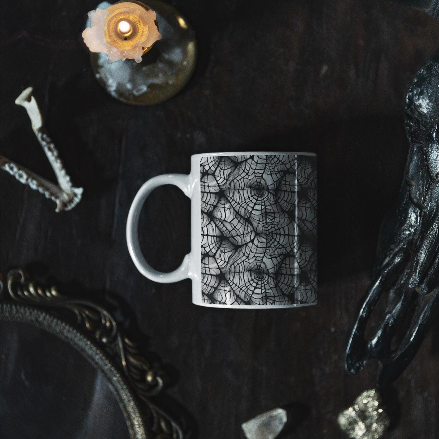 Spider Webs Mug Spider Mug Spider Web Mug Spiders Halloween Mug Web ...