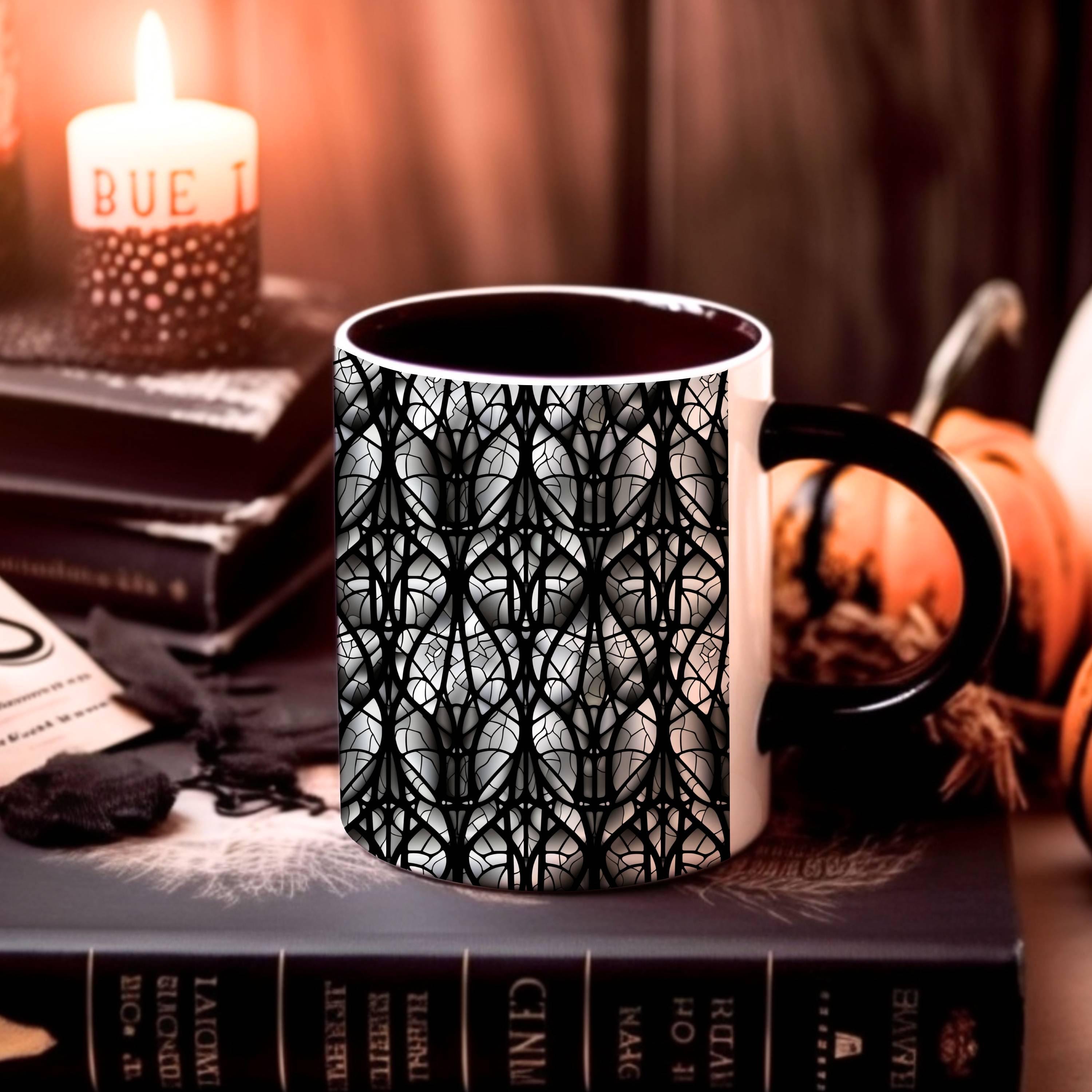 Stained Glass Spider Webs Mug Stained Glass Mug Spider Web Mug ...