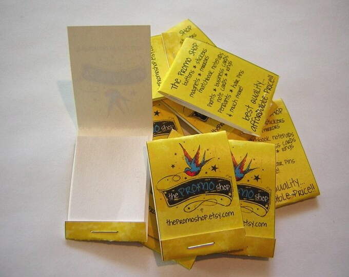 50 Custom Small Matchbook Notepads - Etsy