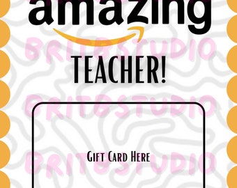 Teacher Appreciation Gift Card Holder - Etsy