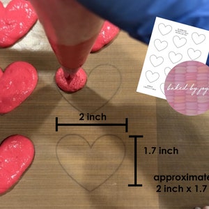 Printable Heart Macaron Template - Etsy