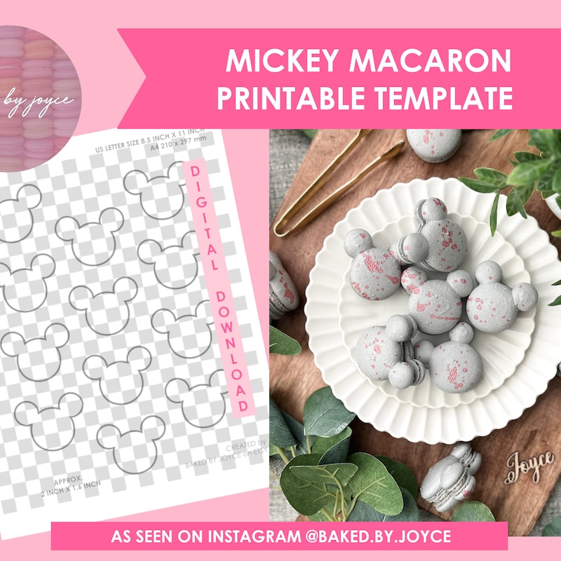 Minnie Mouse Macaron - Etsy