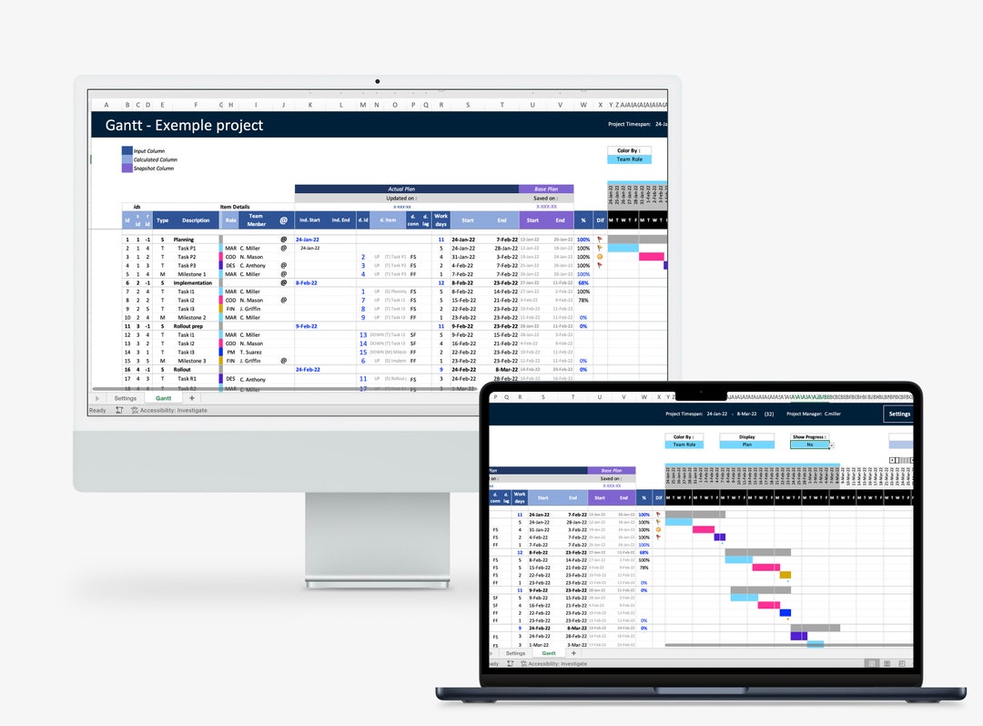 Expert Gantt Chart - Etsy UK