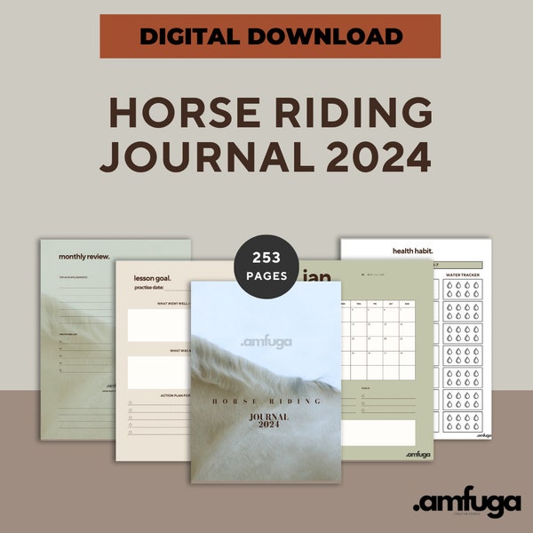 Horse Riding Journal - Etsy