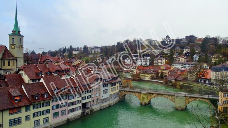 Digital Desktop Wallpaper Bern, Switzerland - Etsy