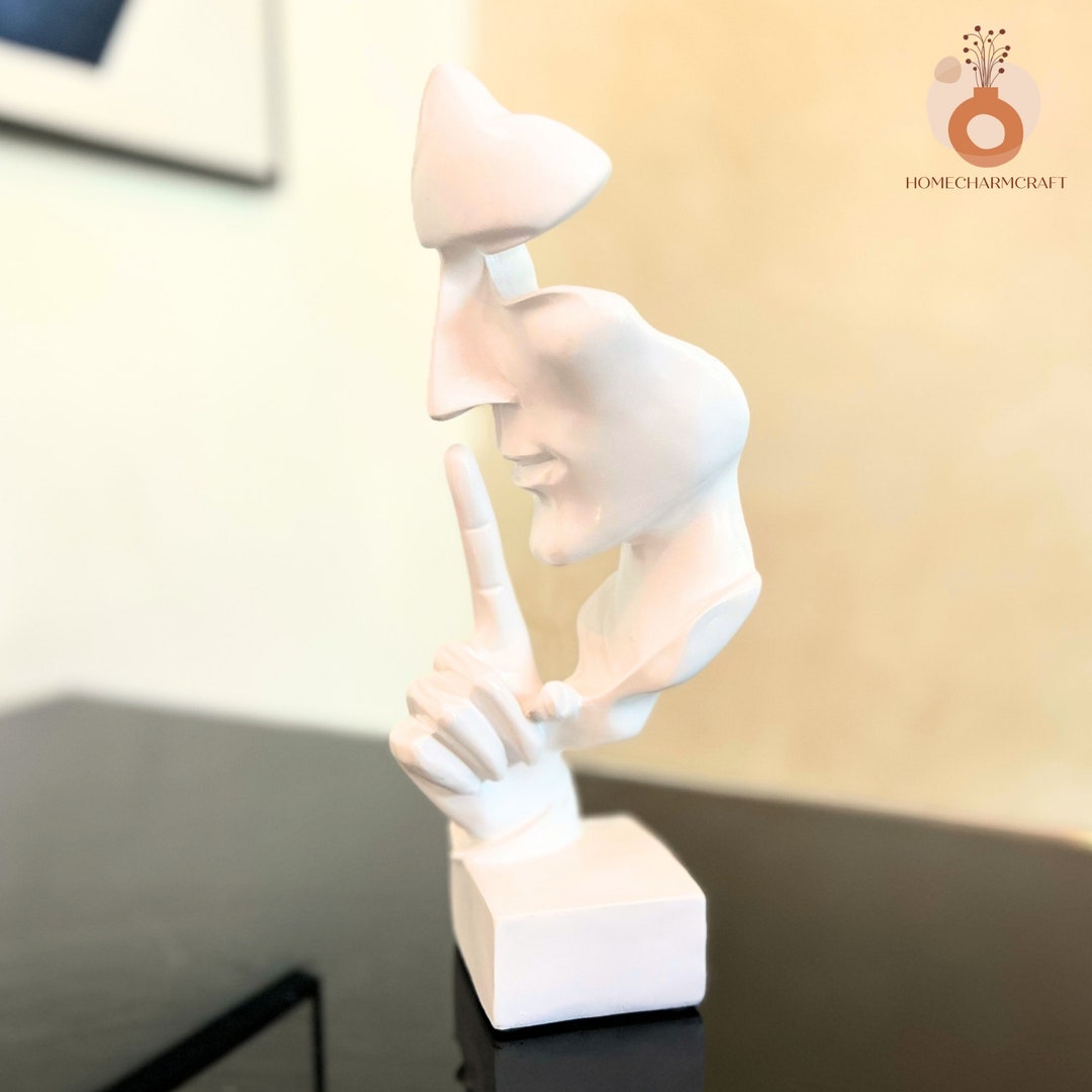 Abstract Thinker Statue, Resin Figurine, Office Home Decoration, Home ...