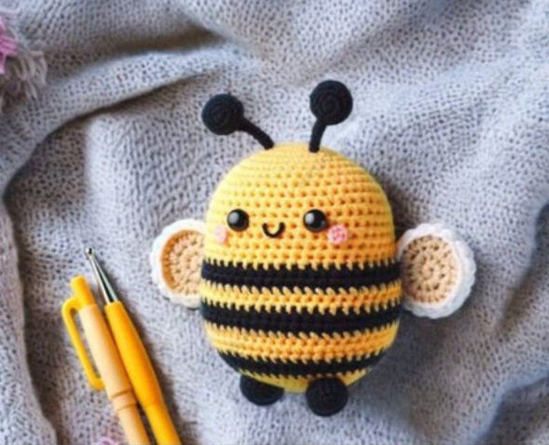 Crochet Bumblebee , Crochet Bumblebee Amigurumi Toy Pattern, PDF ...