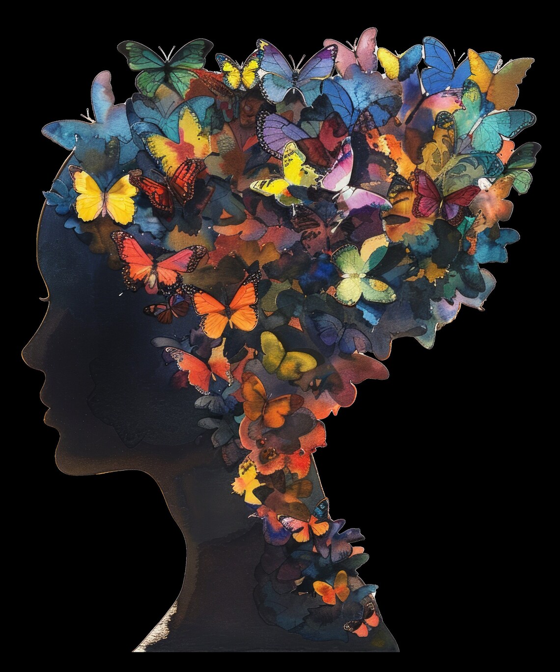 Beautiful Butterfly Girl Clipart PNG, Beautiful Butterfly Girl 10 PNG ...