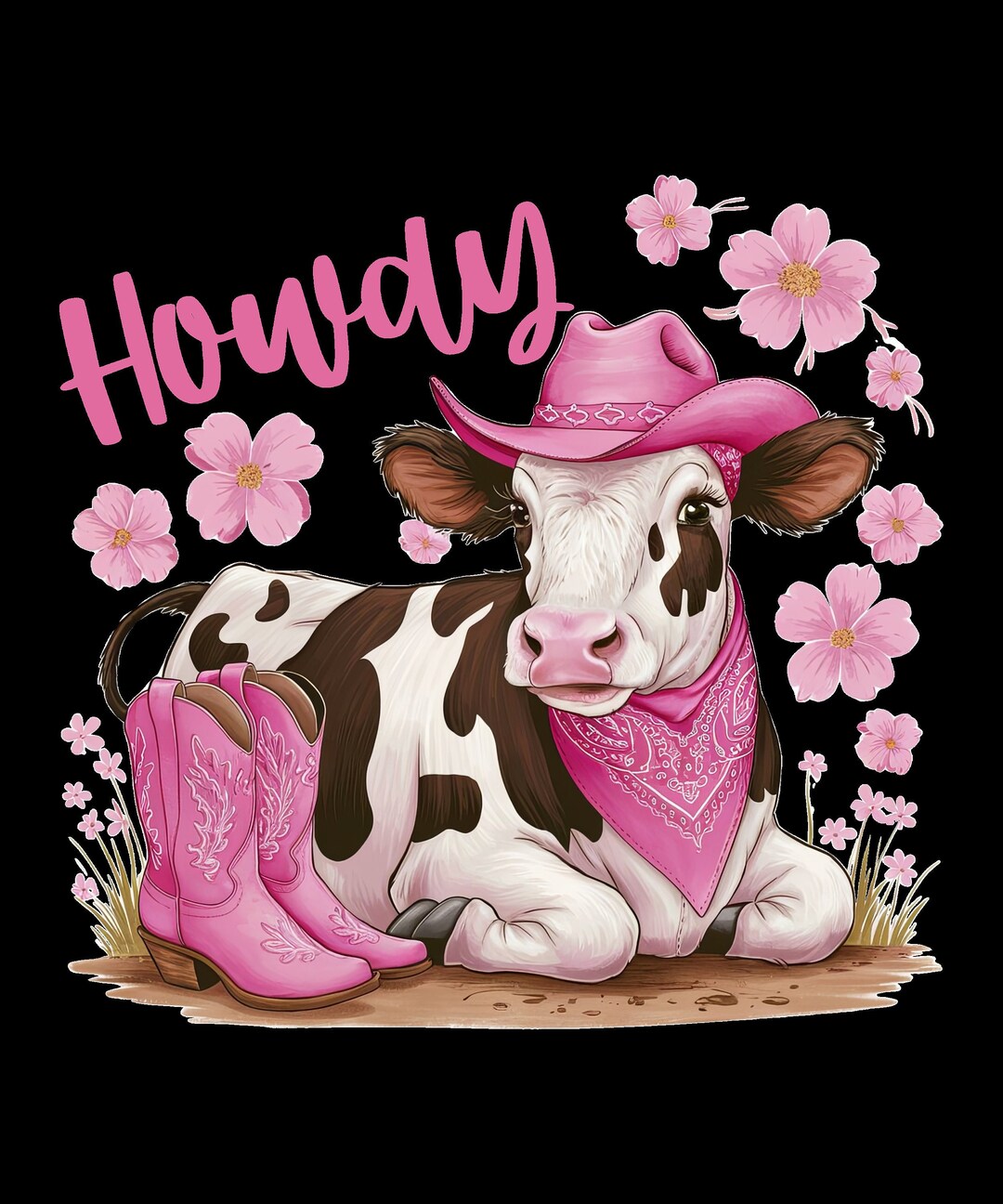 Pink Cowgirl Sublimation Bundle, (14) PNG, Western Girl, Cowgirl Hat ...