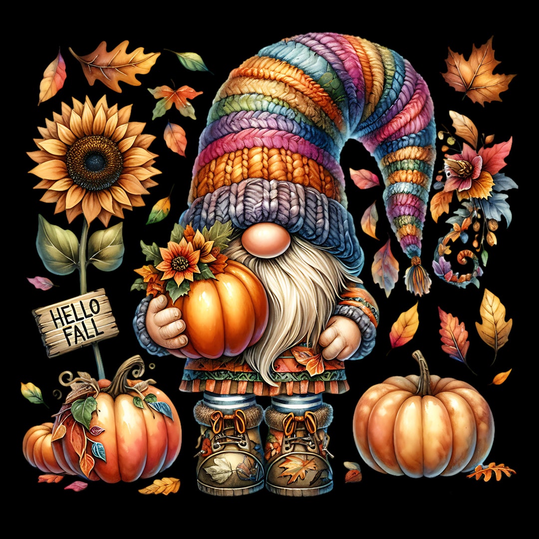 Fall Gnomes Clipart , Gnomes Clipart, -gnome(5) Png, Cute Fall Gnomes ...