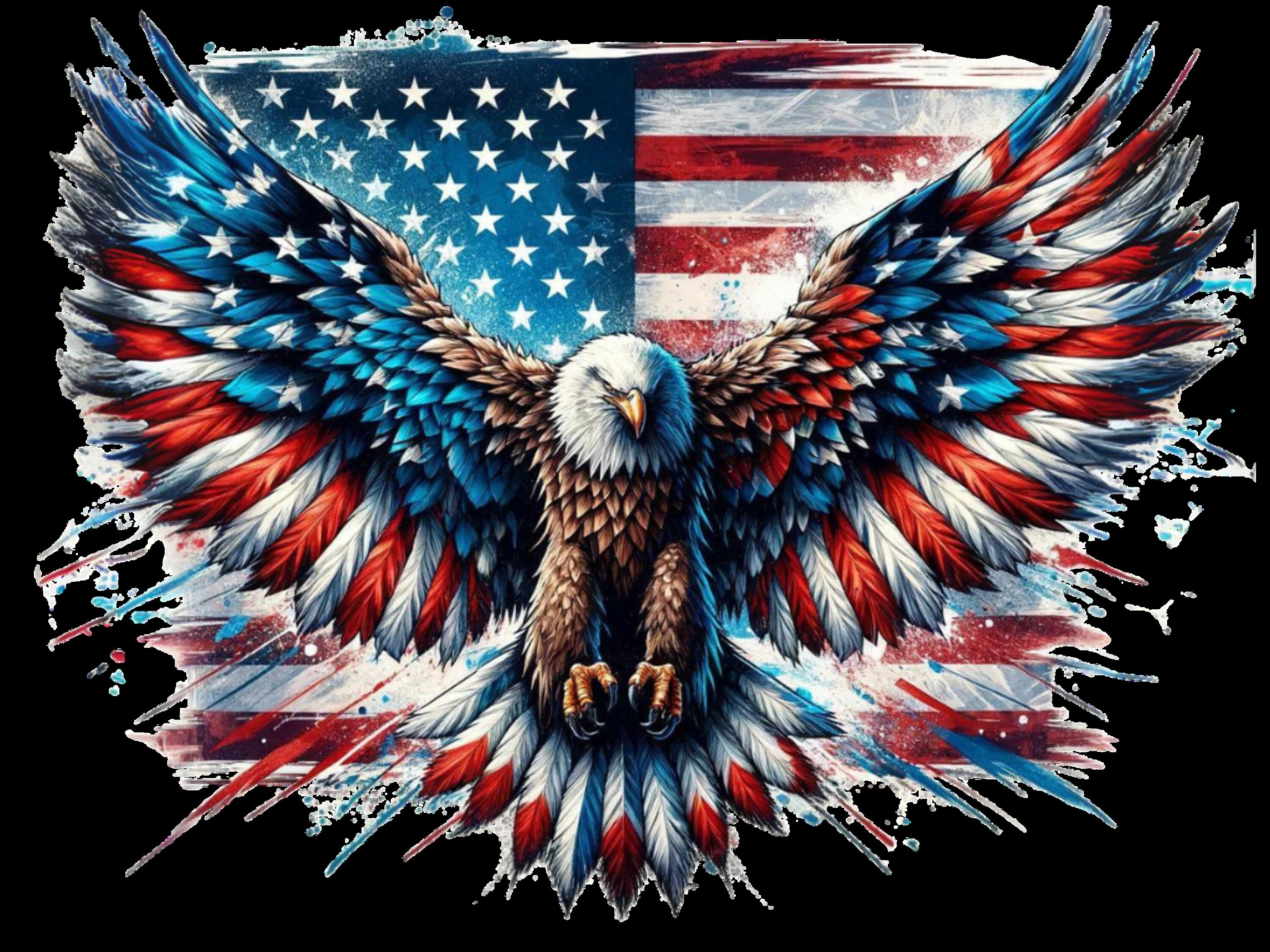 Eagle Flag PNG Patriotic USA Eagle Flag Clipart Bird Eagle,3 SVG and ...