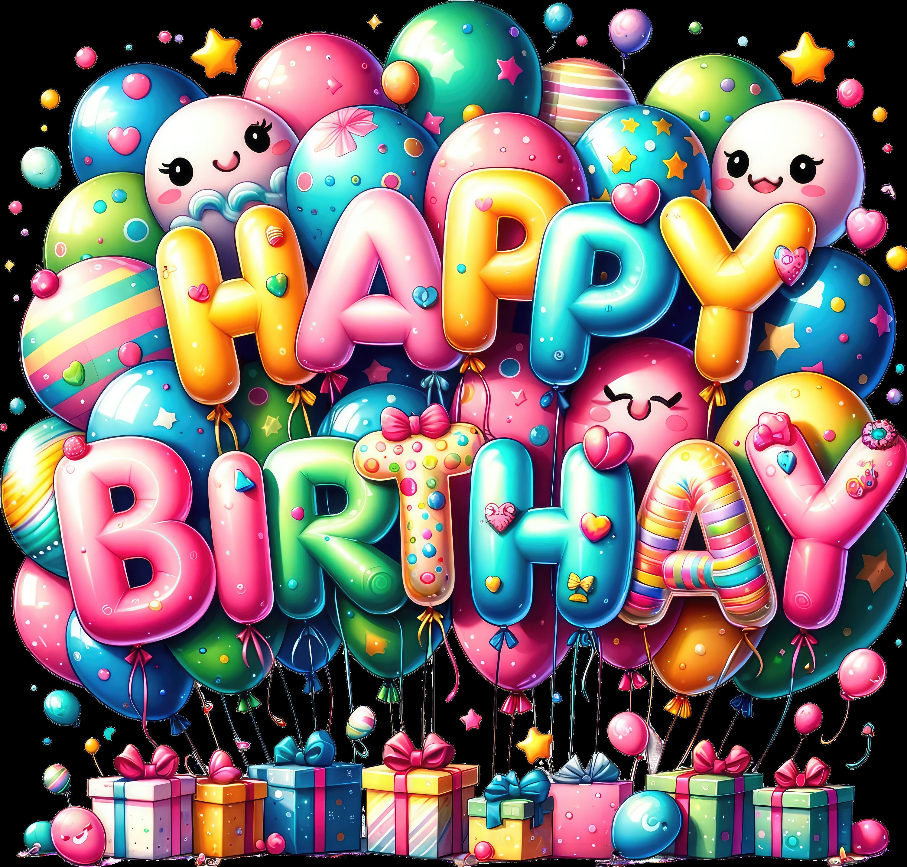 Vibrant Birthday Party Clipart, 15 PNG Designs (instant Download) - Etsy