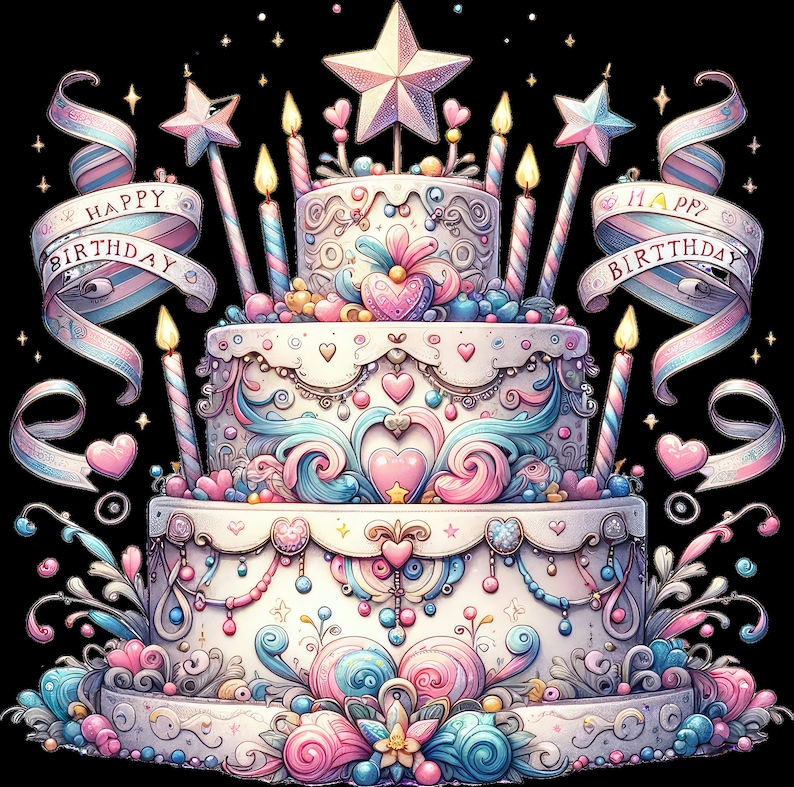 Birthday Clipart Collection PNG, 15 Vibrant Birthday Clipart Collection ...