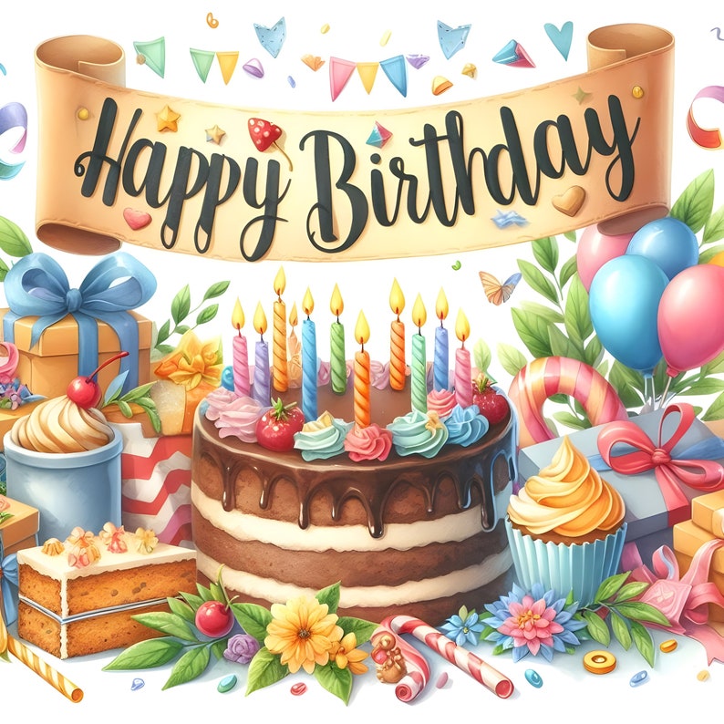 Bundle of Happy Birthday Sign,4 JPEG Files - Etsy