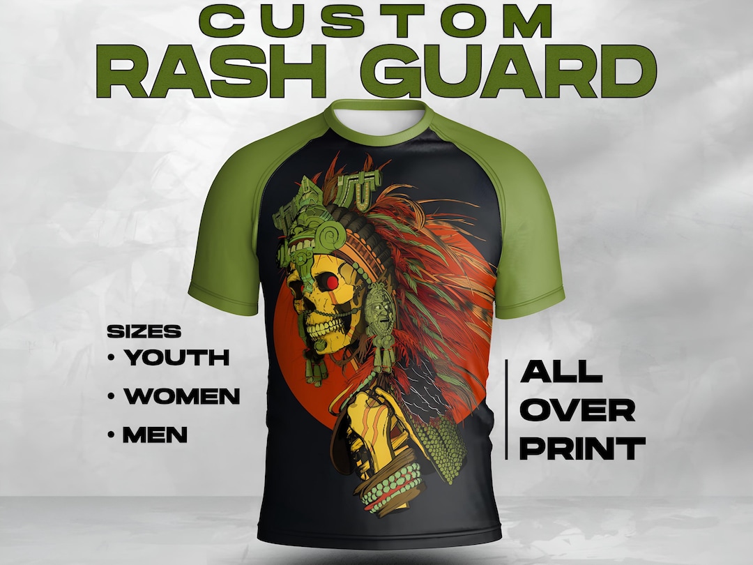 Custom Rash Guard Compression Tshirt Team Personalized Name Number ...