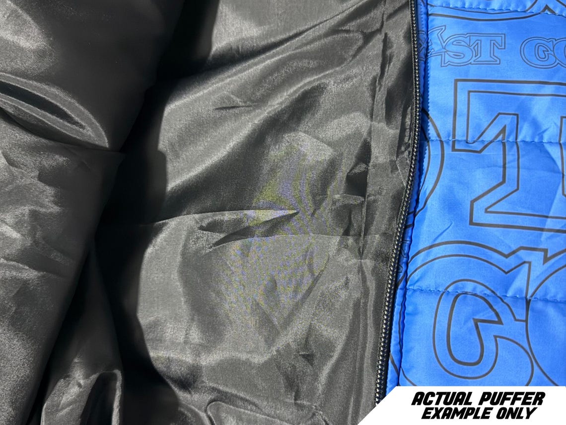Custom Sublimated Puffer Vest, Lined Warm-up Outerwear - Etsy