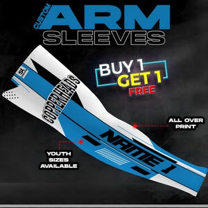 Custom Arm Sleeves Baseball Sleeve Basketball Sleeve Football Team ...