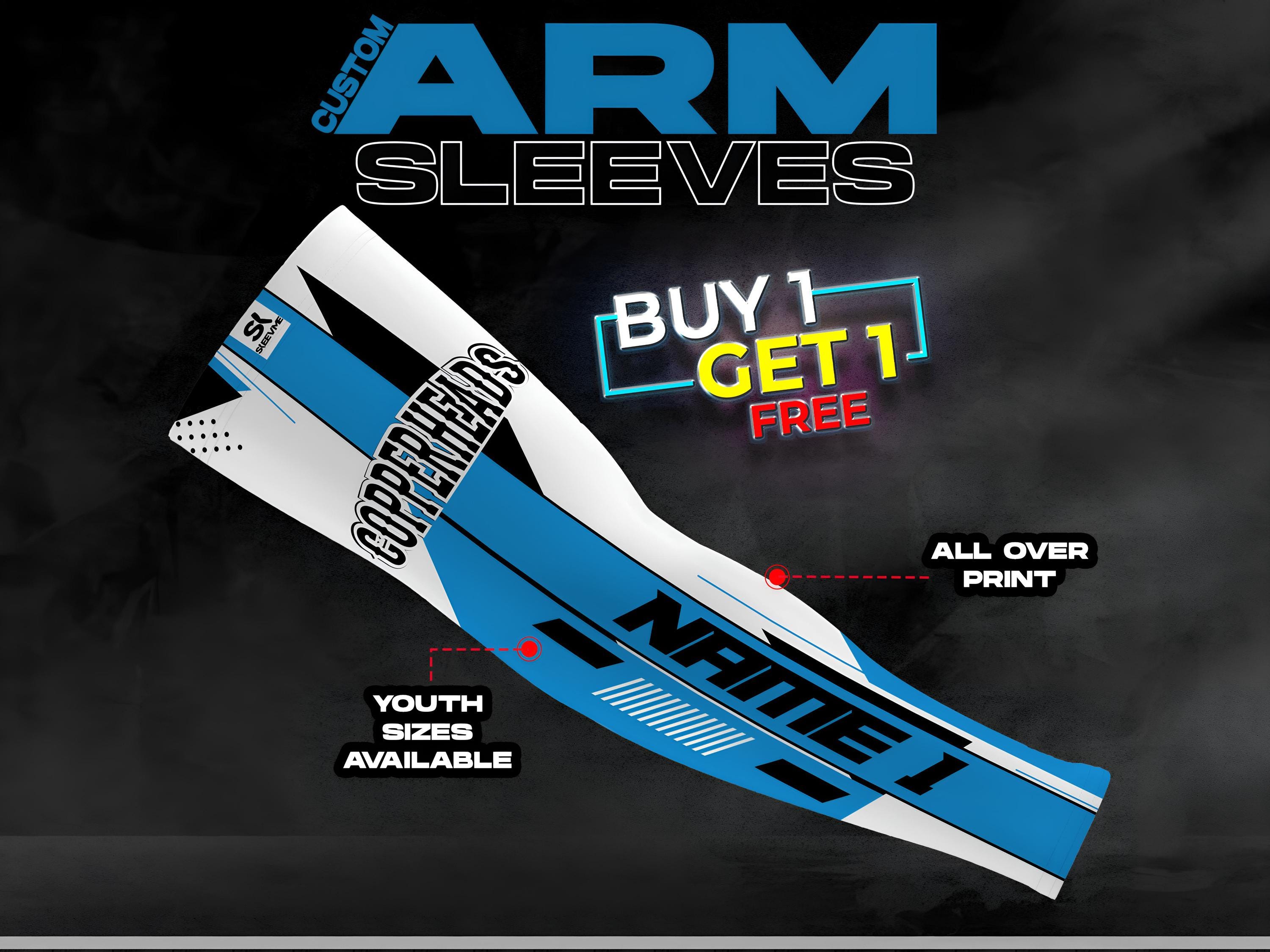 Custom Arm Sleeves Baseball Sleeve Basketball Sleeve Football Team ...