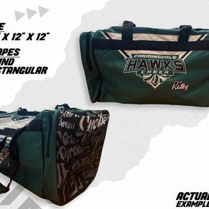 Custom Sublimated Team Duffle Bag: Personalized Gym Bag - Etsy