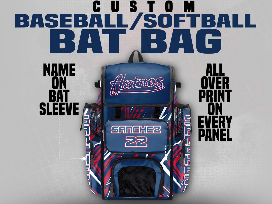 Custom Baseball Bag Softball Bat Bag Sports Backpack Personalized ...