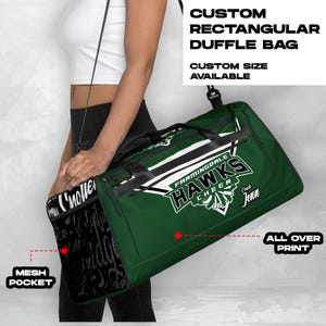 Custom Sublimated Team Duffle Bag: Personalized Gym Bag - Etsy