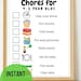 Kids Chores, Kids Responsibility, Age Appropriate Chores, Kids List ...