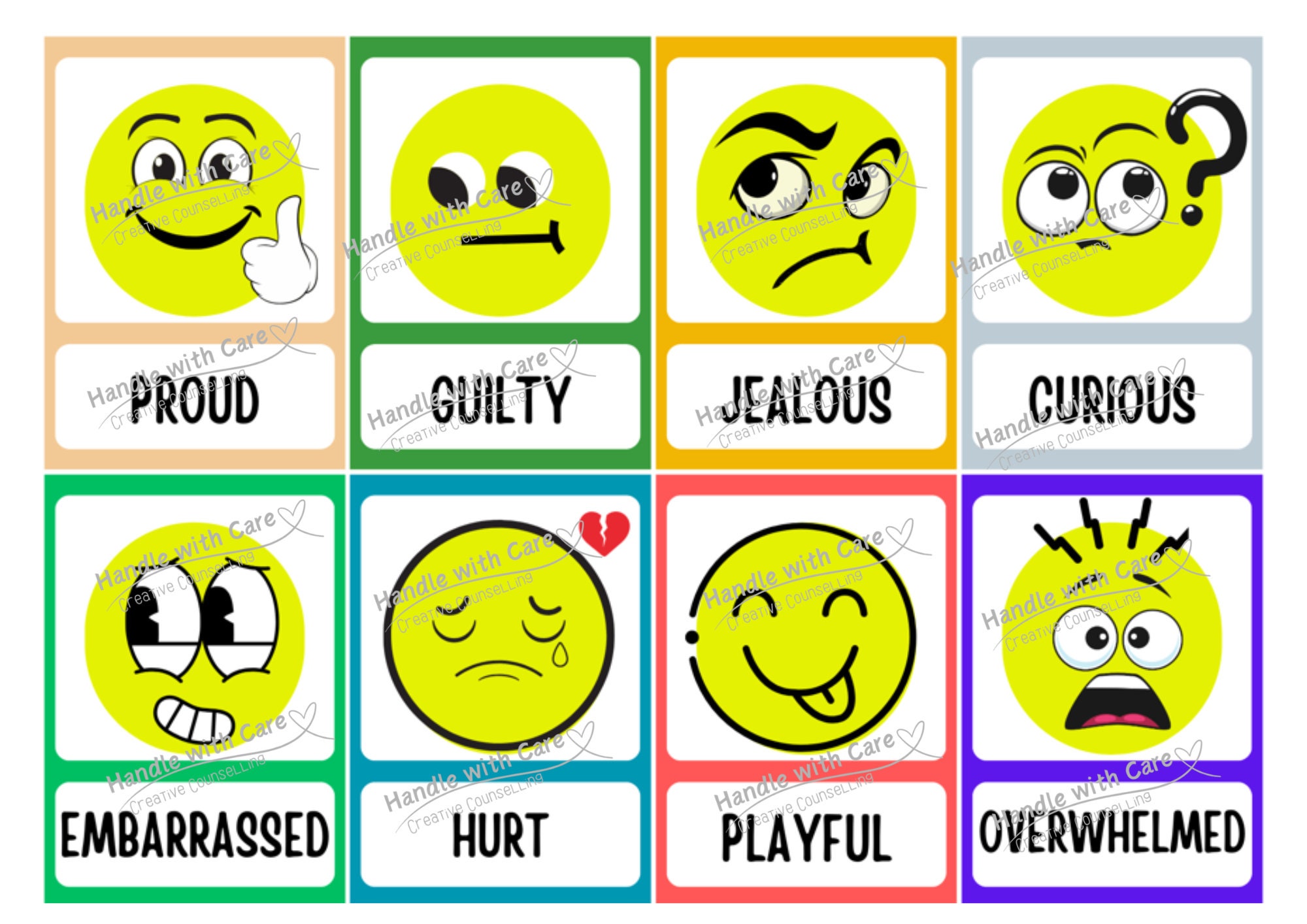 Emotion Flashcards, Emotional Intelligence, Emotional Regulation ...