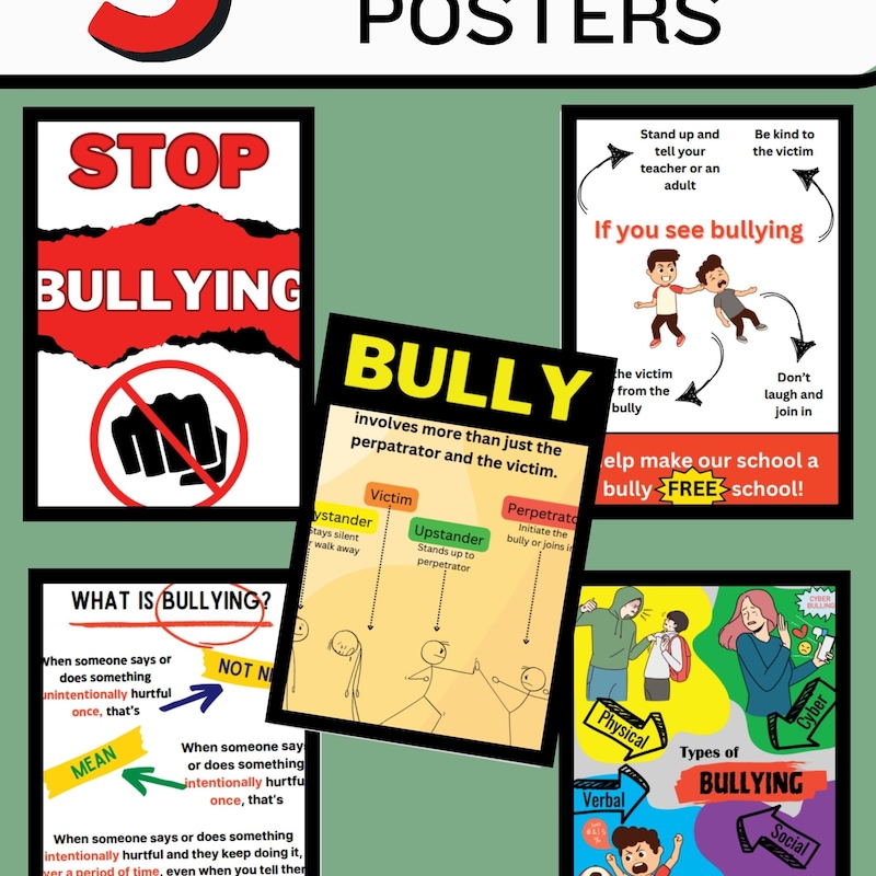 Anti Bullying Posters - Etsy Canada