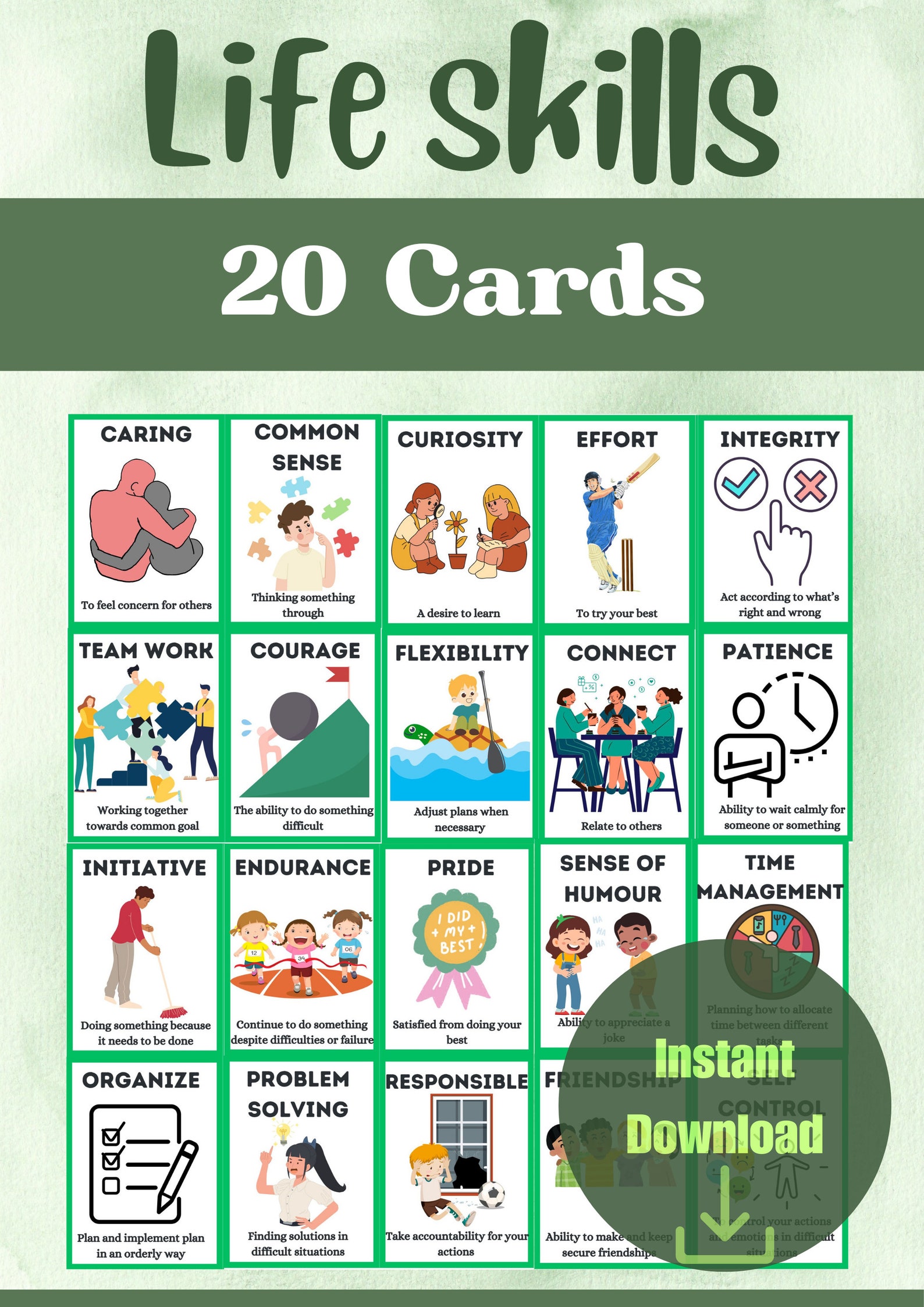 Life Skills for Kids and Teenagers, Therapeutic Aid, Play Therapy - Etsy