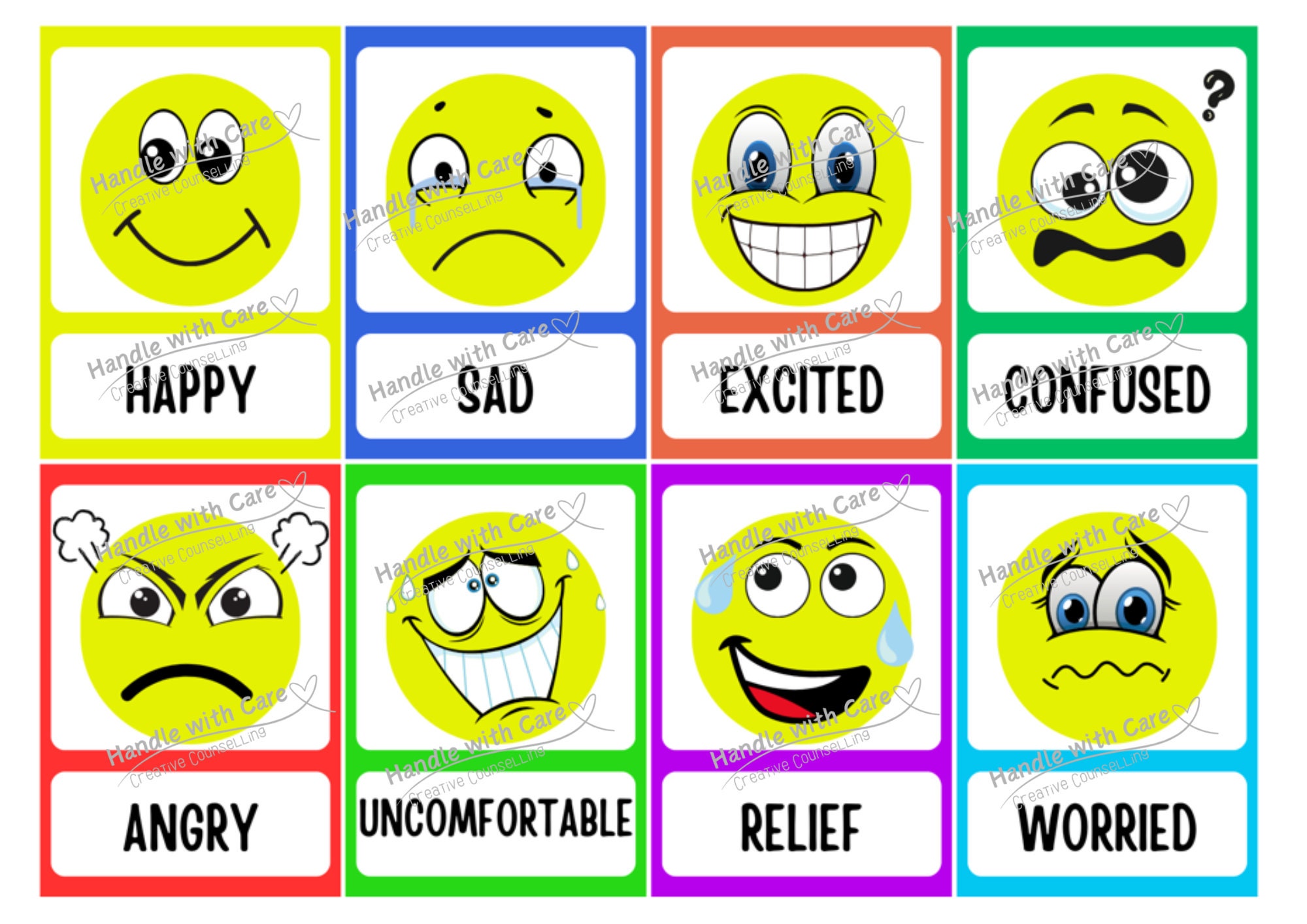 Emotion Flashcards, Emotional Intelligence, Emotional Regulation ...