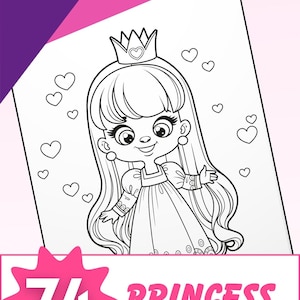Princess Coloring Pages Kids Coloring Book Animation Activities for ...