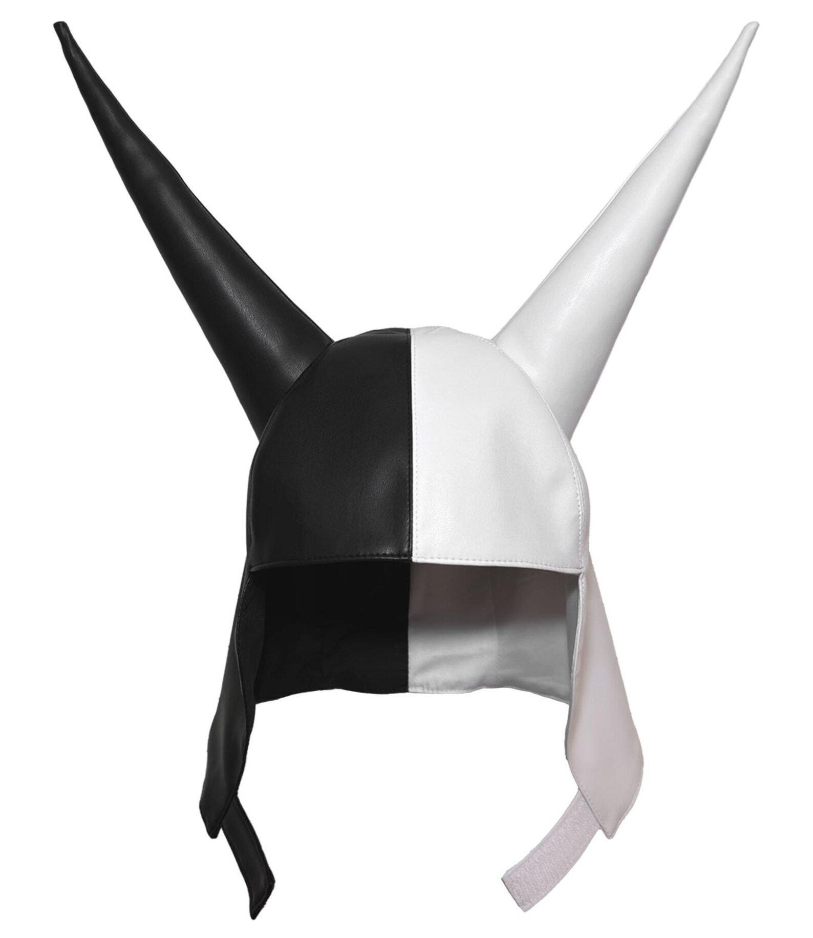 Split Black/white Devil Horns Dunce Hat/cap/mask Exclusive (playboi ...