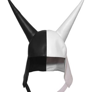 Split Black/white Devil Horns Dunce Hat/cap/mask Exclusive (playboi ...