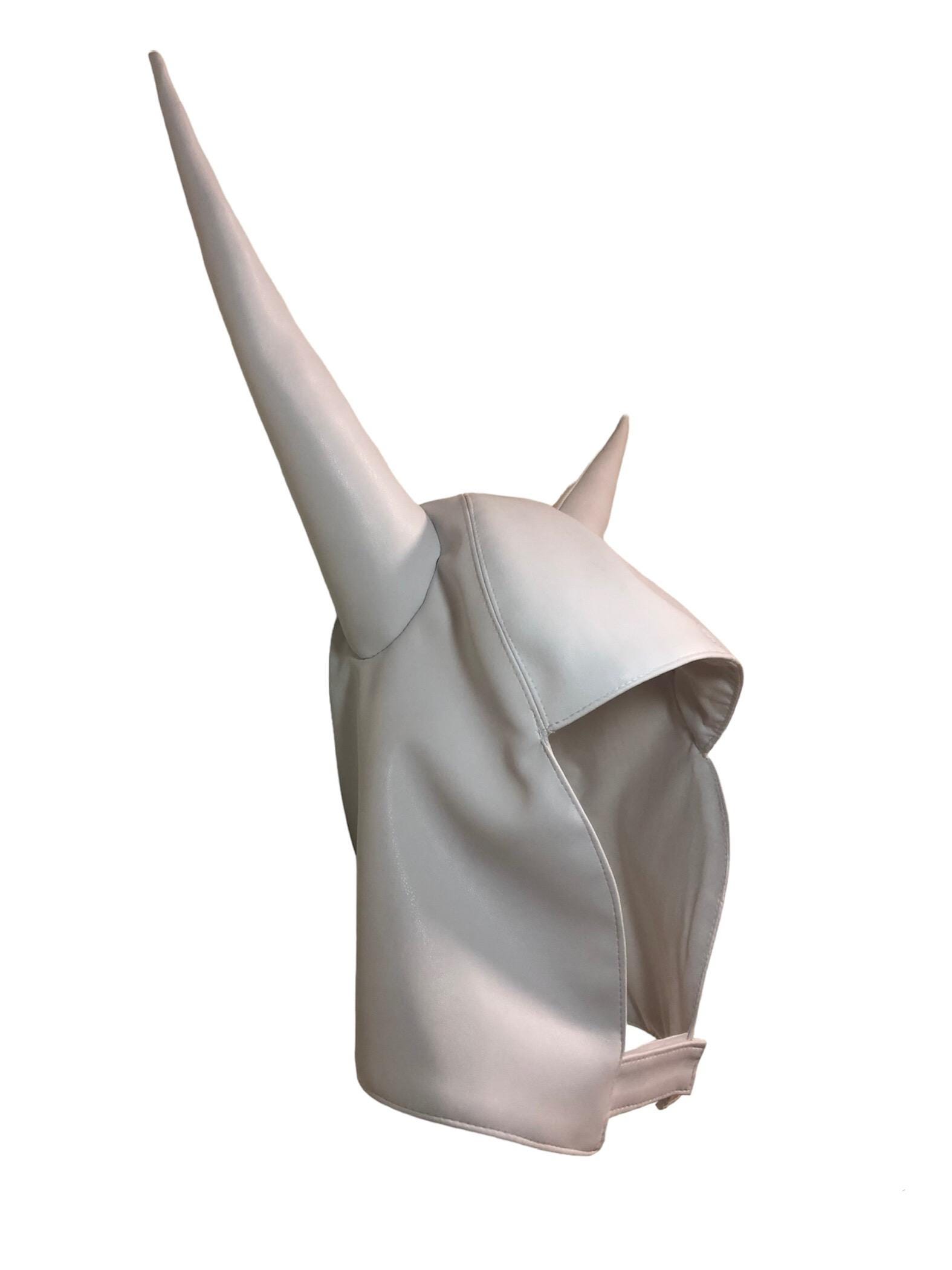 White Devil Horns Dunce Hat/cap/mask (playboi Carti Hat, Ecco2k’s Style ...