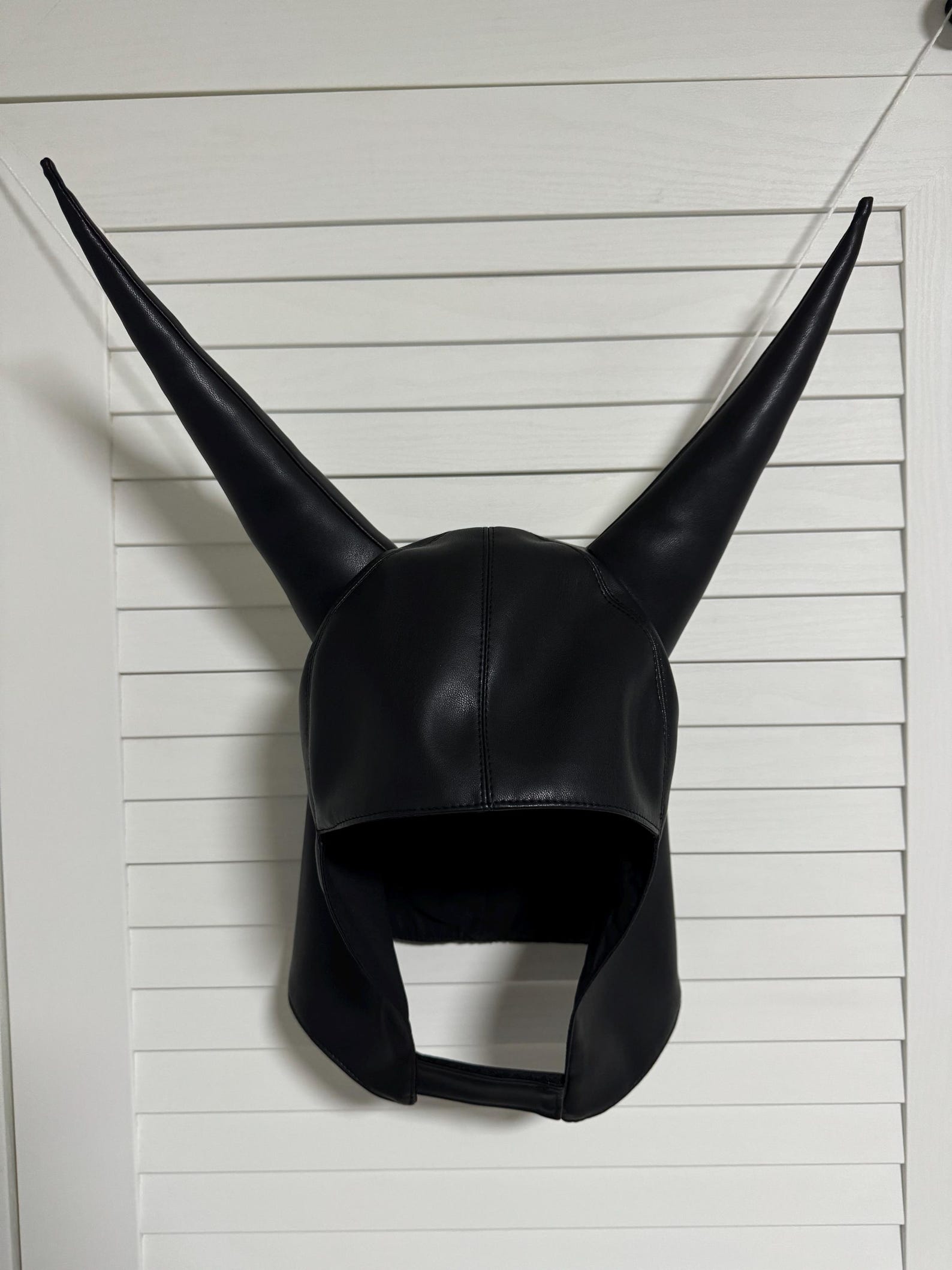 Black Devil Horns Dunce Hat/cap/mask (playboi Carti Hat, Ecco2k’s Style ...