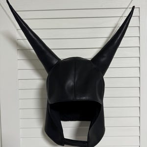 Black Devil Horns Dunce Hat/cap/mask (playboi Carti Hat, Ecco2k’s Style ...