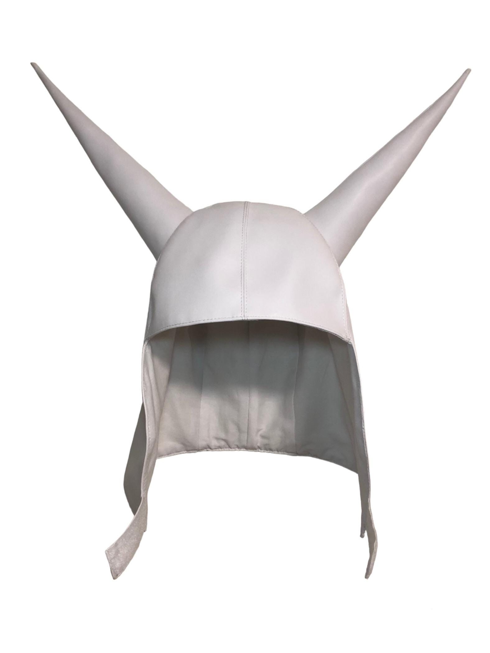 White Devil Horns Dunce Hat/cap/mask (playboi Carti Hat, Ecco2k’s Style ...
