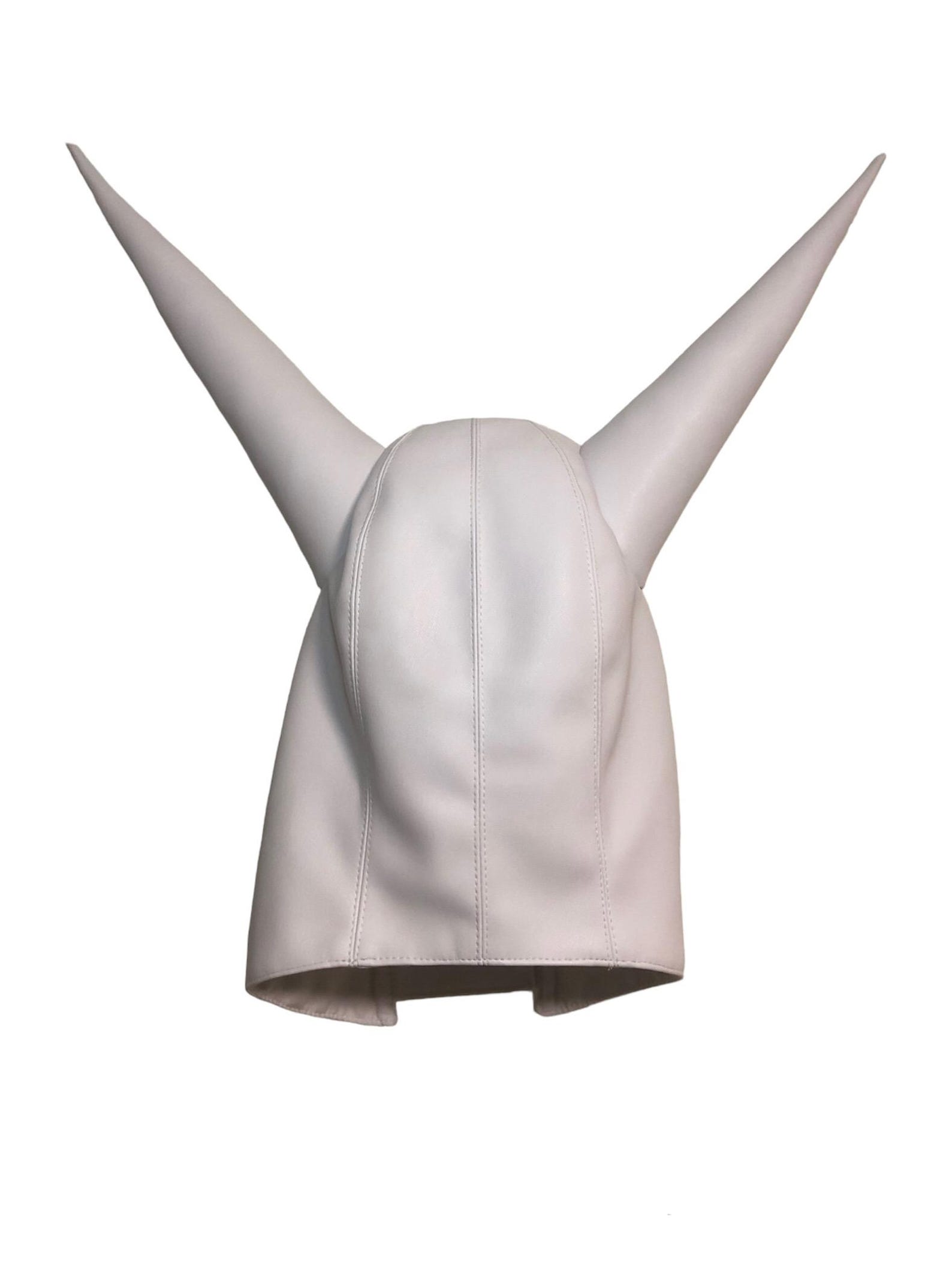 White Devil Horns Dunce Hat/cap/mask (playboi Carti Hat, Ecco2k’s Style ...