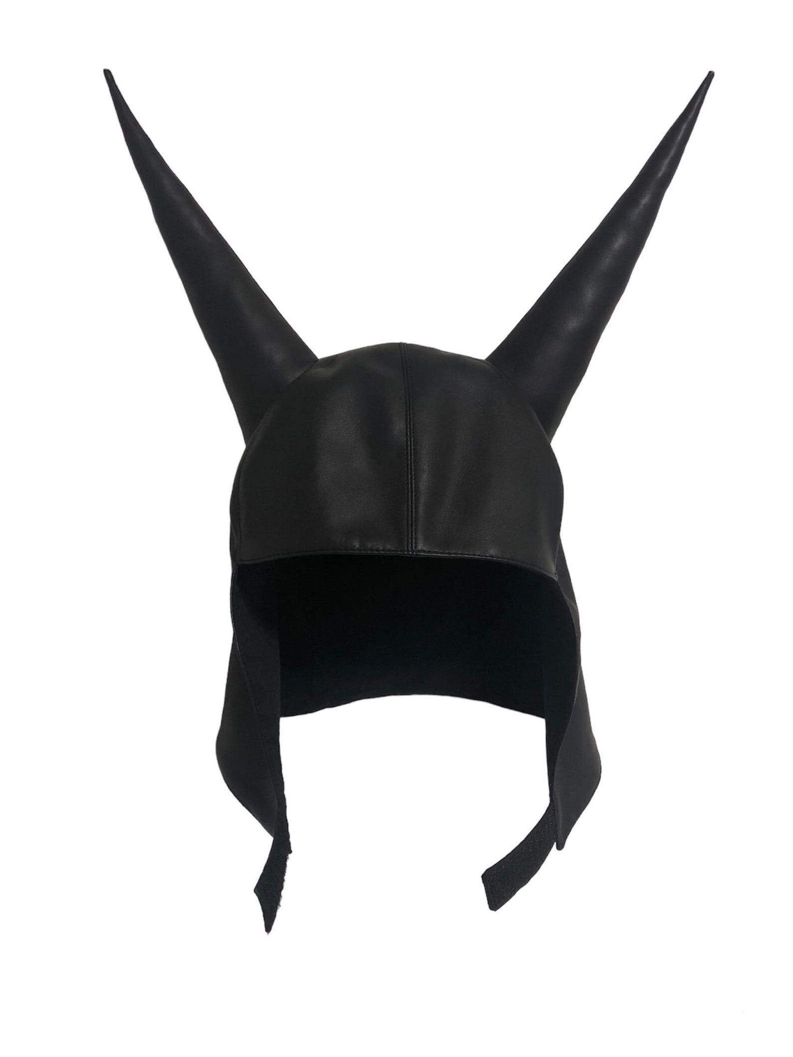 Black Devil Horns Dunce Hat/cap/mask (playboi Carti Hat, Ecco2k’s Style ...
