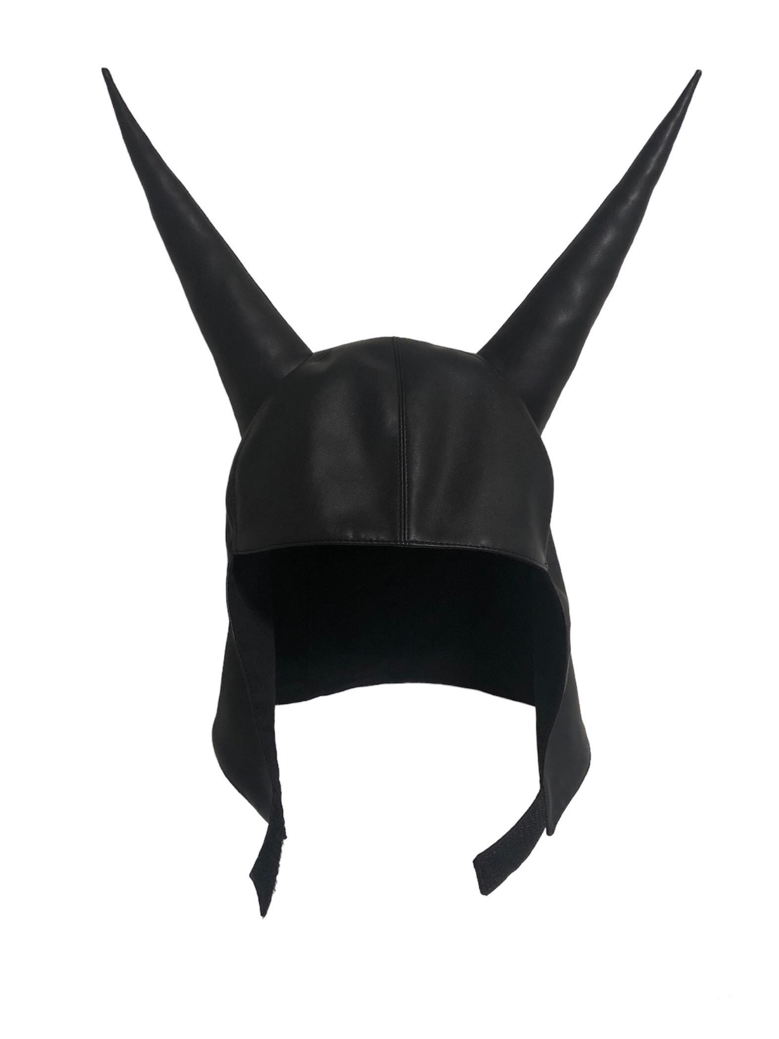Black Devil Horns Dunce Hat/cap/mask (playboi Carti Hat, Ecco2k’s Style ...